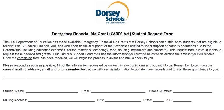 Higher Education Emergency Relief Fund Report | Dorsey